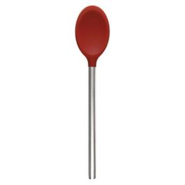 SILICONE SOLID SPOON RED